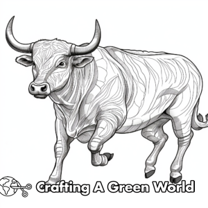 Bucking Bull Coloring Pages - Free & Printable!