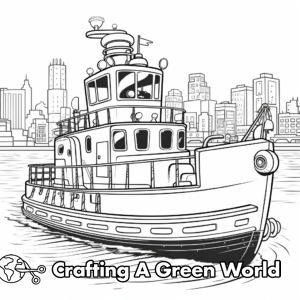 Tugboat Coloring Pages - Free & Printable!