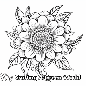 Intricate Floral Coloring Pages - Free & Printable!