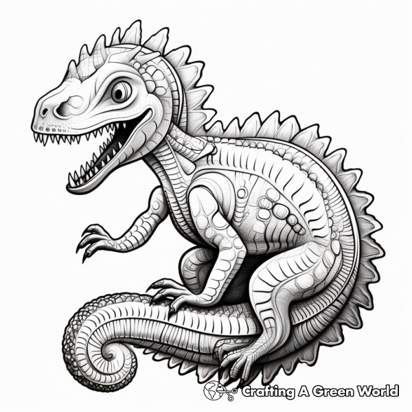 Realistic Dinosaur Coloring Pages - Free & Printable!