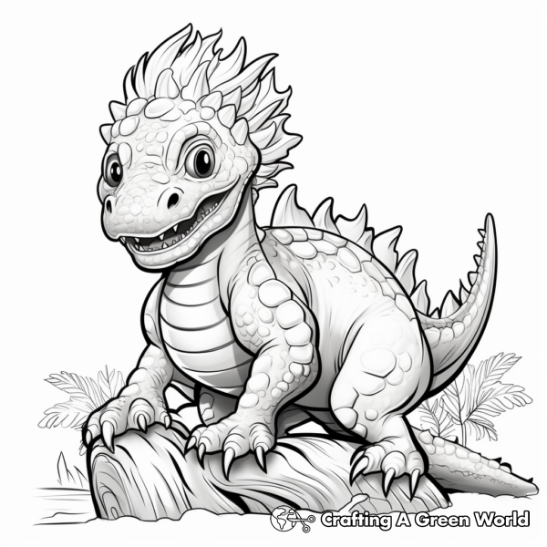 Realistic Dinosaur Coloring Pages - Free & Printable!
