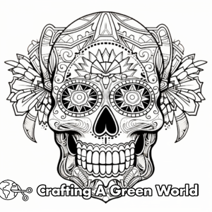 Sugar Skull Coloring Pages - Free & Printable!