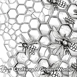 Honeycomb Coloring Pages - Free & Printable!