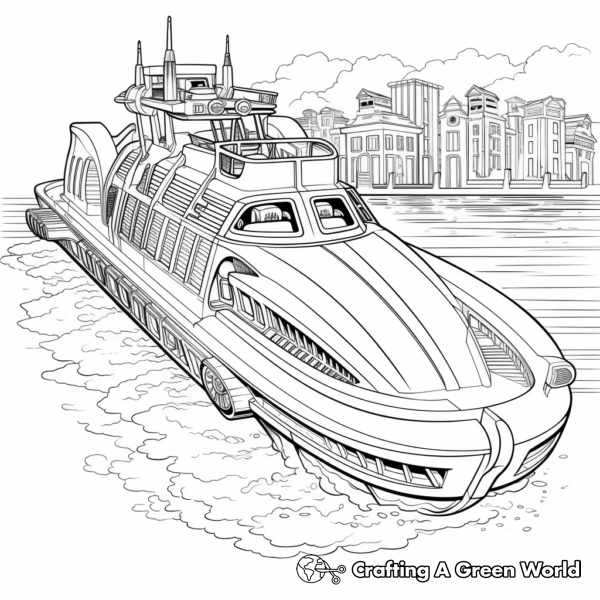 Speed Boat Coloring Pages - Free & Printable!