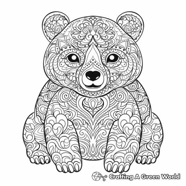 Bear For Adults Coloring Pages - Free & Printable!