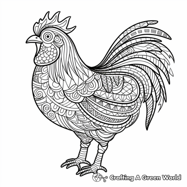 Chicken Coloring Pages For Adults - Free & Printable!