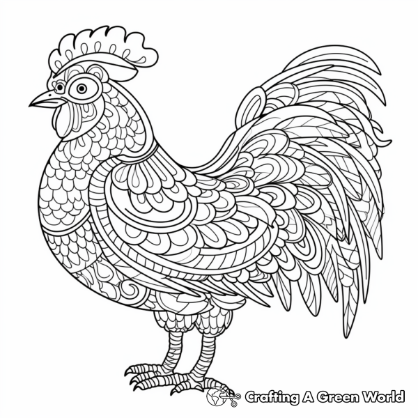 Chicken Coloring Pages For Adults - Free & Printable!