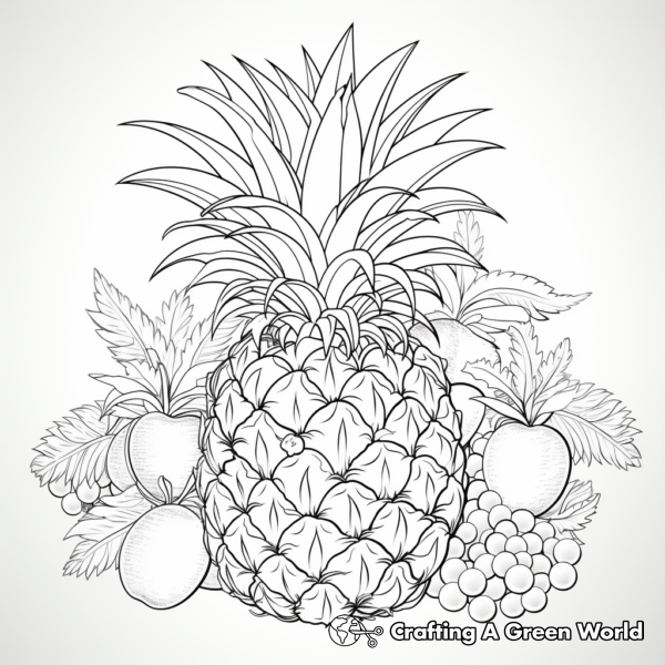 Fruit And Vegetables Coloring Pages - Free & Printable!