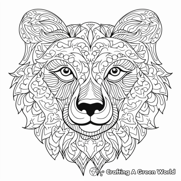 Bear Face Coloring Pages - Free & Printable!