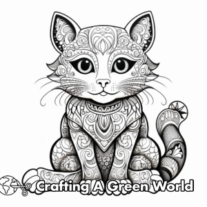 Rainbow Cat Coloring Pages - Free & Printable!