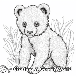 Bear Cub Coloring Pages - Free & Printable!