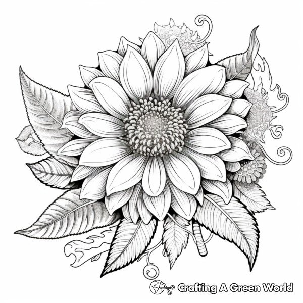 Black & White Flowers Coloring Pages - Free & Printable!