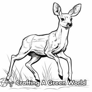 White Tailed Deer Coloring Pages - Free & Printable!