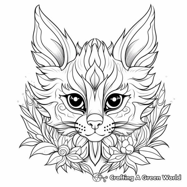 Cat Head Coloring Pages - Free & Printable!