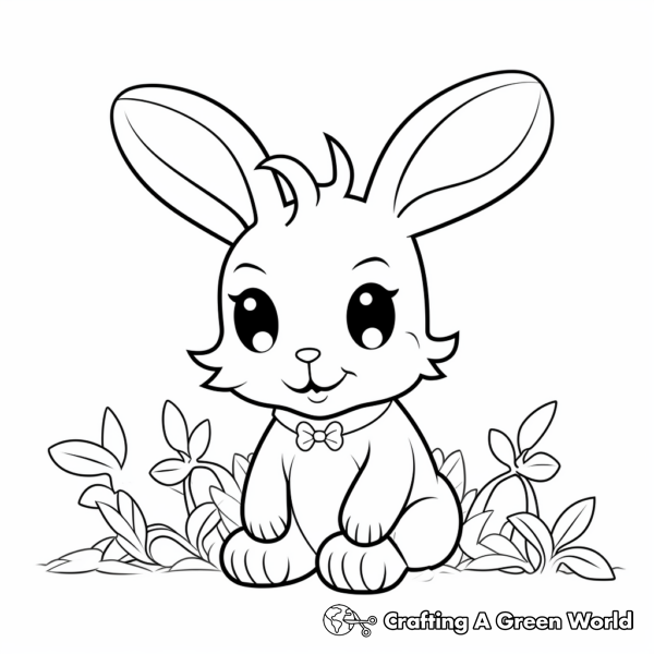 Kawaii Bunny Coloring Pages - Free & Printable!