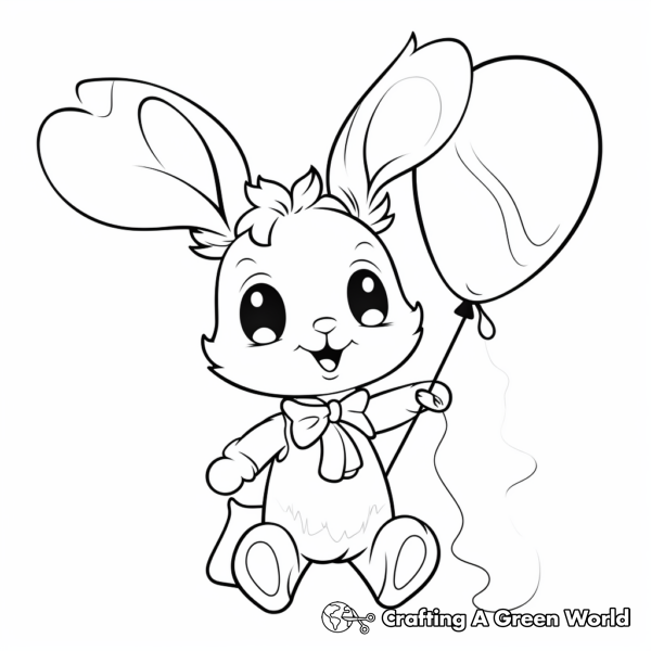 Kawaii Bunny Coloring Pages - Free & Printable!