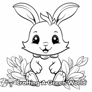 Kawaii Bunny Coloring Pages - Free & Printable!