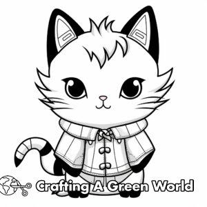 Kawaii Cat Coloring Pages - Free & Printable!