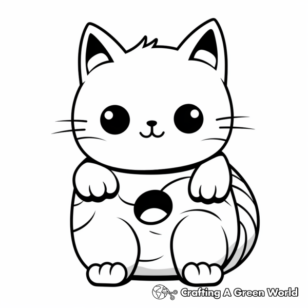 Kawaii Cat Coloring Pages - Free & Printable!