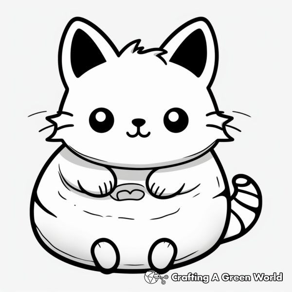 Kawaii Cat Coloring Pages - Free & Printable!