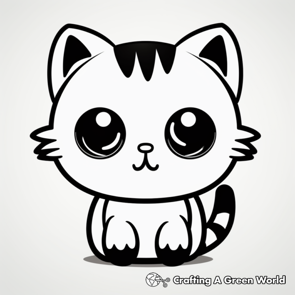 Kawaii Cat Coloring Pages - Free & Printable!