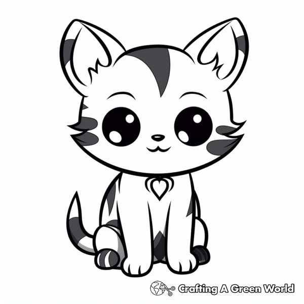 Kawaii Cat Coloring Pages - Free & Printable!