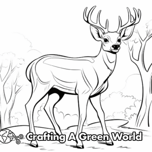 Big Buck Coloring Pages - Free & Printable!