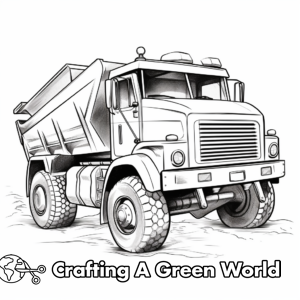 Dump Truck Coloring Pages - Free & Printable!
