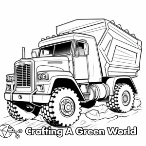 Dump Truck Coloring Pages - Free & Printable!