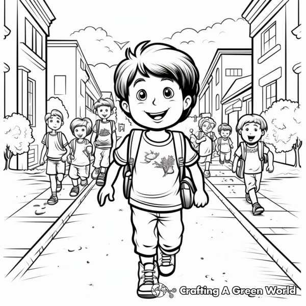 First Day Of School Coloring Pages - Free & Printable!