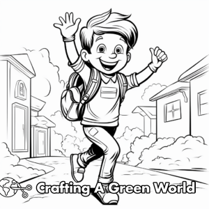 First Day Of School Coloring Pages - Free & Printable!