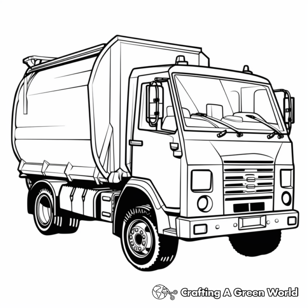 Garbage Truck Coloring Pages - Free & Printable!