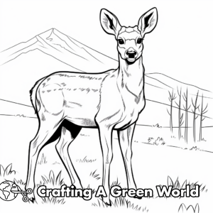 Mule Deer Coloring Pages - Free & Printable!