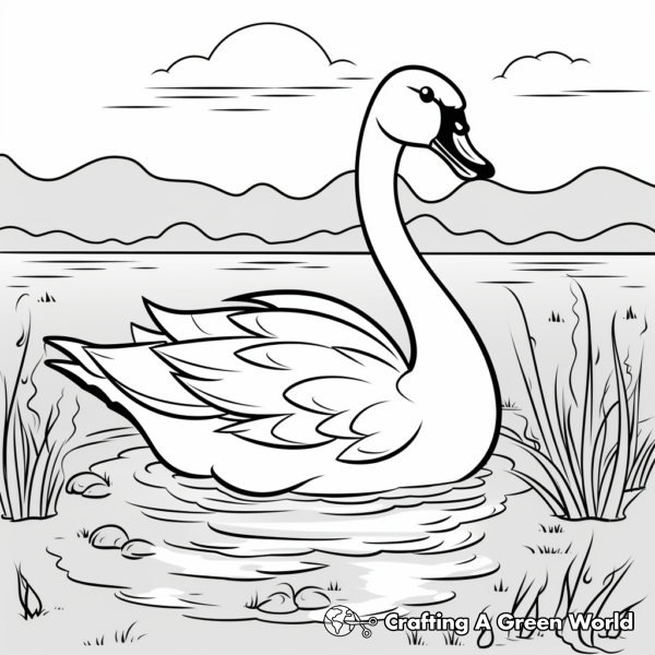 Swan Coloring Pages - Free & Printable!