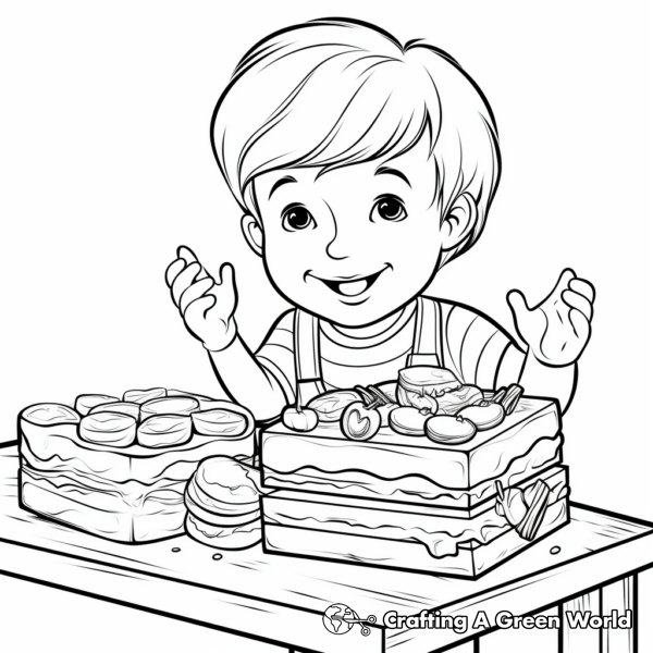 Food Coloring Pages - Free & Printable!