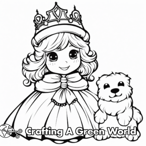 Winter Princess Coloring Pages - Free & Printable!