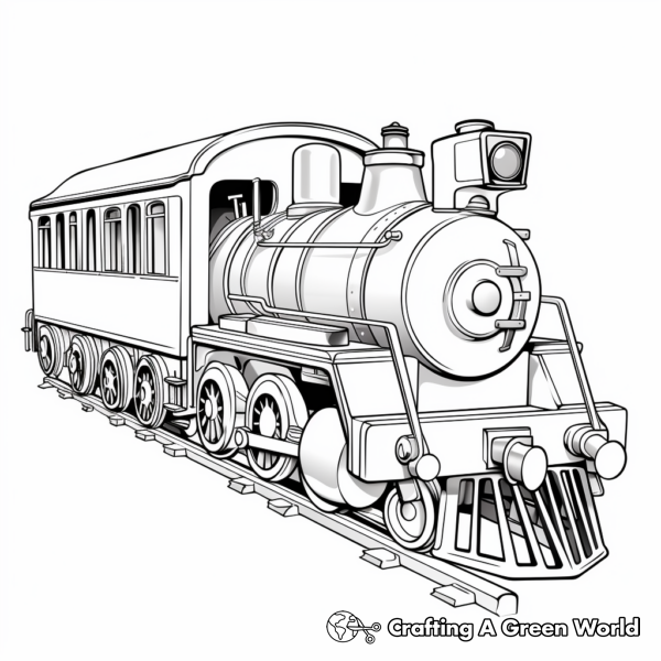 Realistic Train Coloring Pages - Free & Printable!