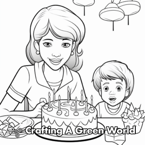 Happy Birthday Mom Coloring Pages - Free & Printable!
