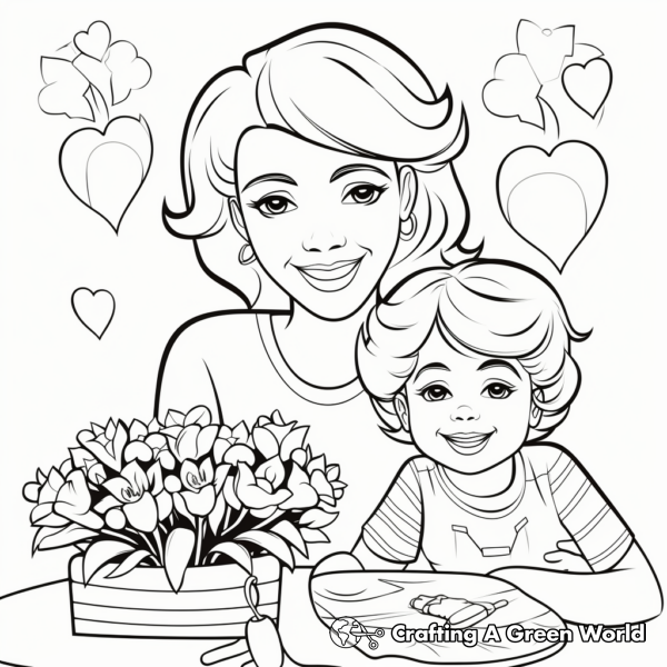 Happy Birthday Mom Coloring Pages - Free & Printable!