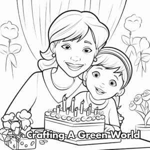 Happy Birthday Mom Coloring Pages - Free & Printable!