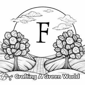 F Is For Fall Coloring Pages - Free & Printable!