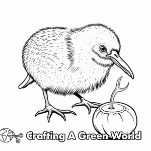 Kiwi Bird Coloring Pages - Free & Printable!