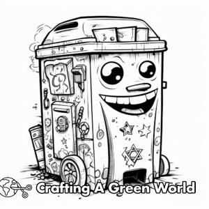 Trash Can Coloring Pages - Free & Printable!
