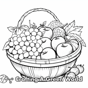 Fruit Basket Coloring Pages - Free & Printable!