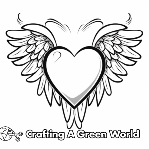 Heart With Wings Coloring Pages - Free & Printable!