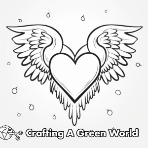 Heart With Wings Coloring Pages - Free & Printable!