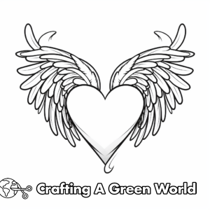 Heart With Wings Coloring Pages - Free & Printable!