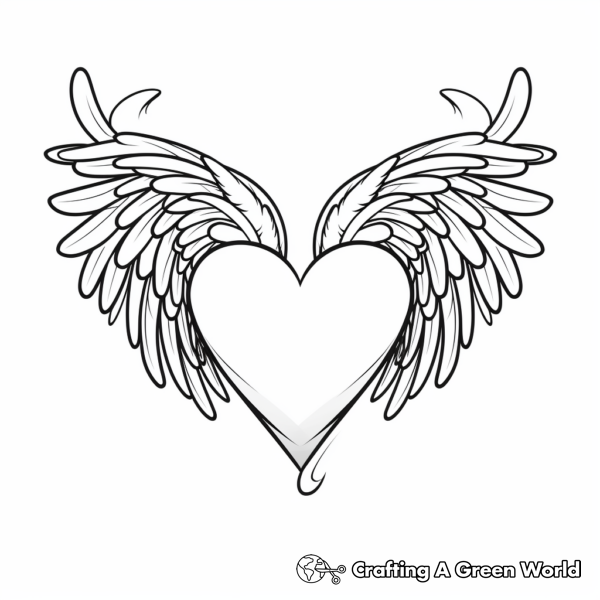 Heart With Wings Coloring Pages - Free & Printable!