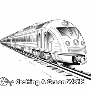 Realistic Train Coloring Pages - Free & Printable!