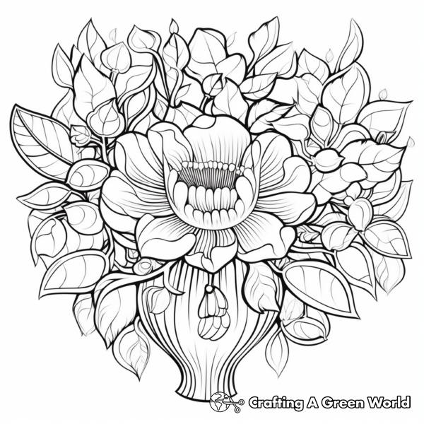 Flowers And Hearts Coloring Pages - Free & Printable!